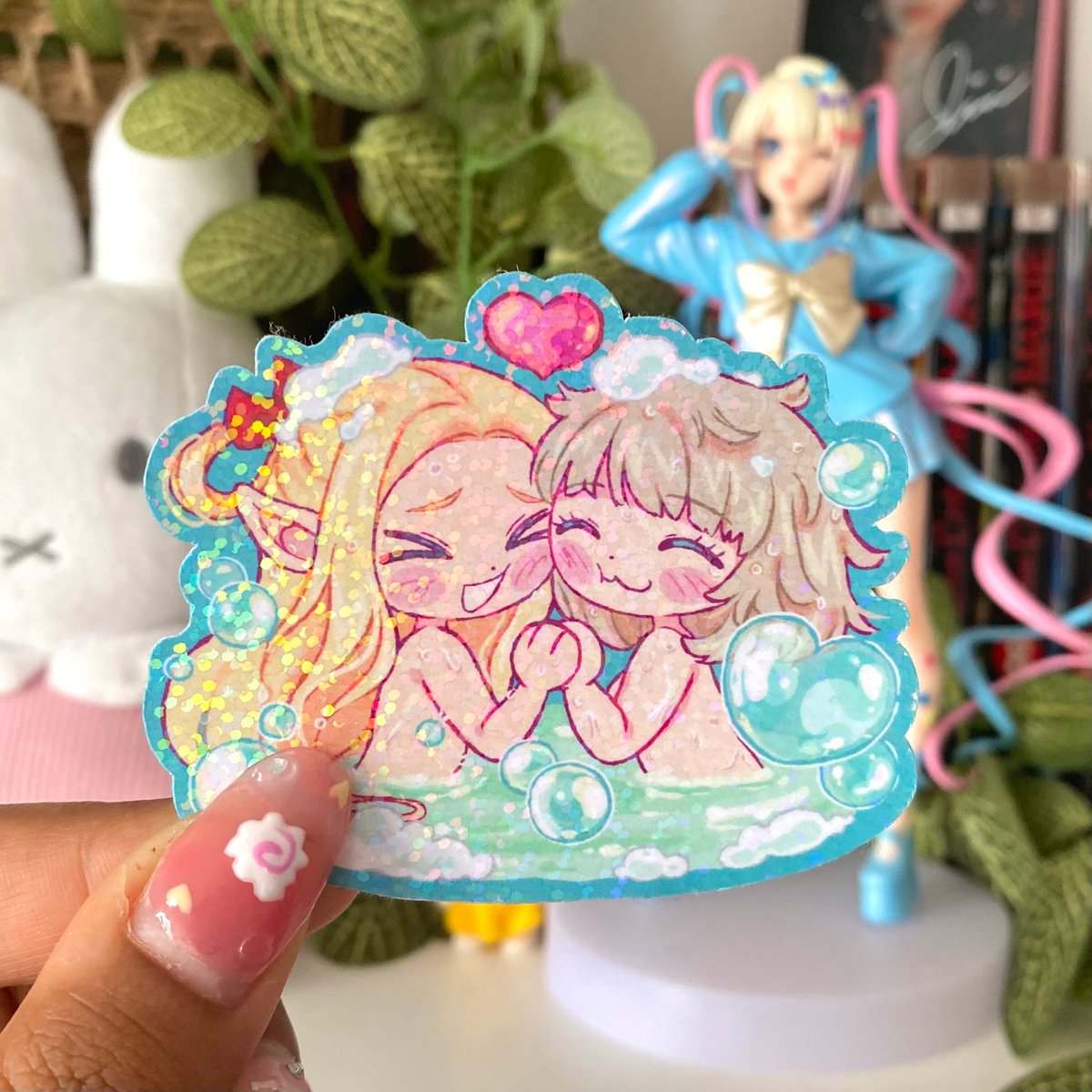 Falin and Marcille holo sticker | heartfraise