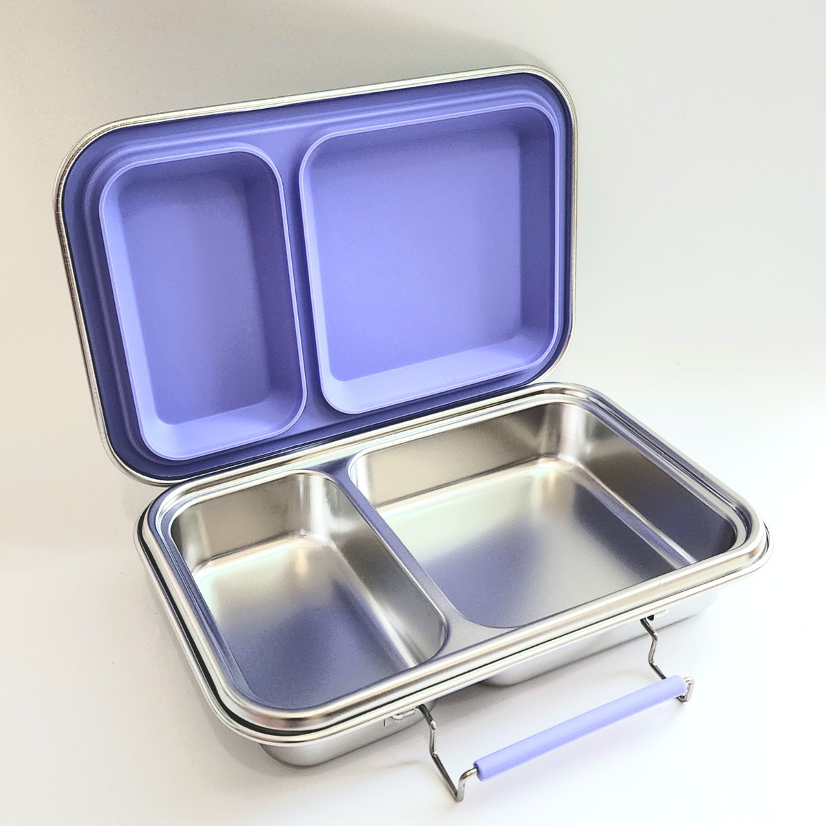 Stainless steel bento lunch box 2C purple **NEW AND IMPROVED** | Apples ...
