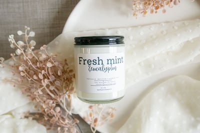Fresh Mint & Eucalyptus | Totally Melted Candle co.