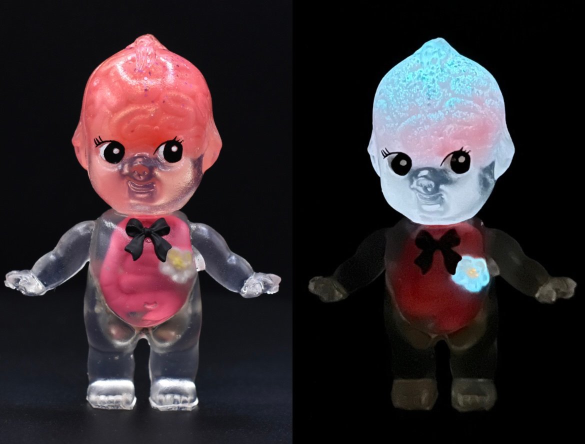 Glow in the Dark Brain Anatomy Kilos Kewties 3 inch Double Cast Resin ...