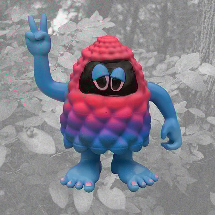 Peace Yeti Figure-pink/blue colorway | Flooding Factory