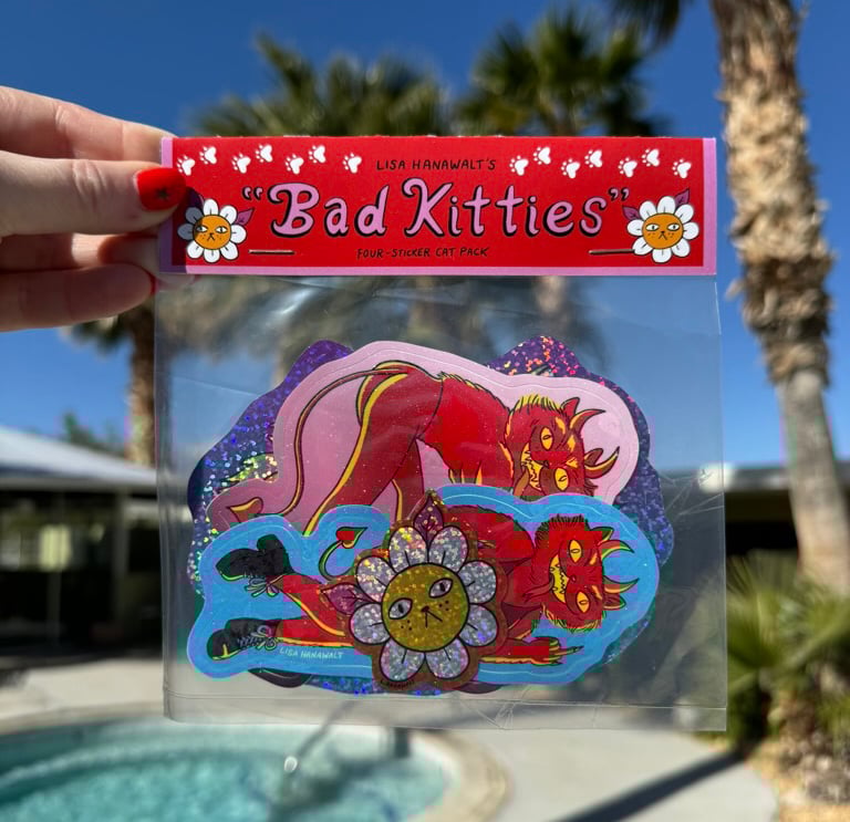 Bad Kitties Sticker Pack | lisa hanawalt