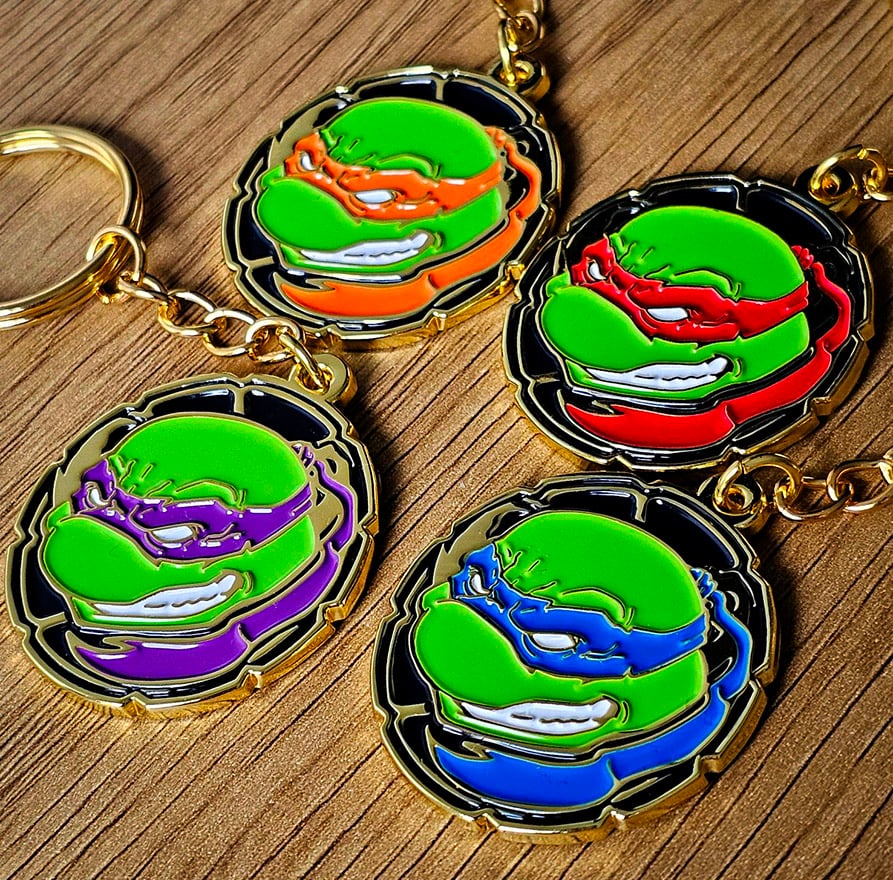 Teenage Mutant Ninja Turtles Keychain | Tristan Tait Illustrations