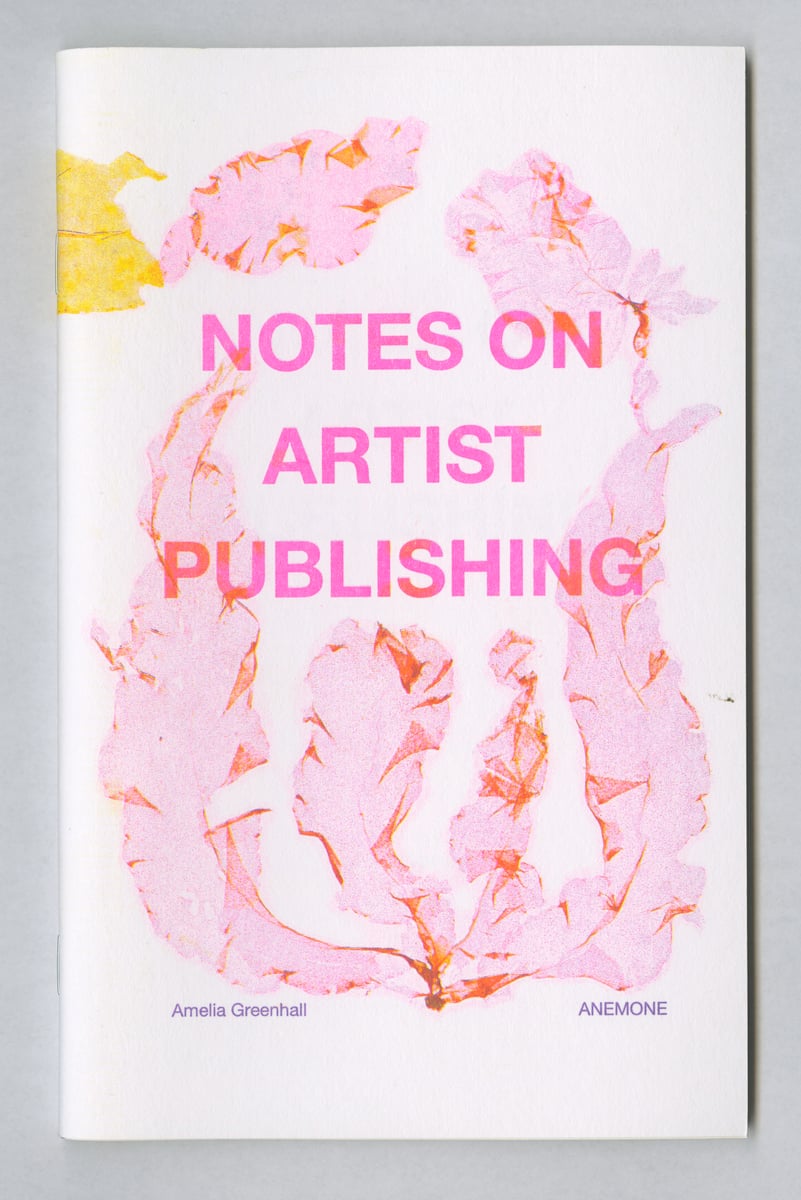 Notes on Artist Publishing | RISO Bookstore