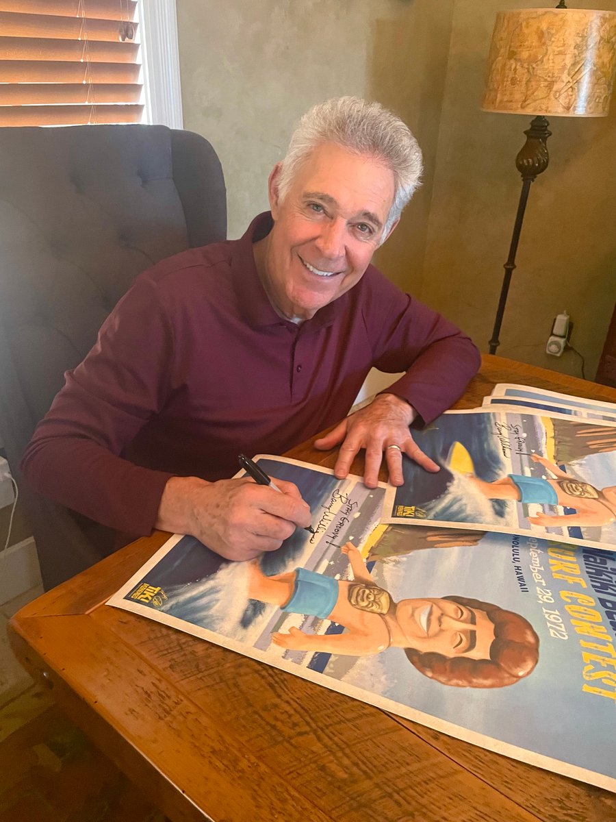 WAIKIKI BEACH SURF CONTEST LIMITED EDITION ART PRINT SIGNED BY Barry ...