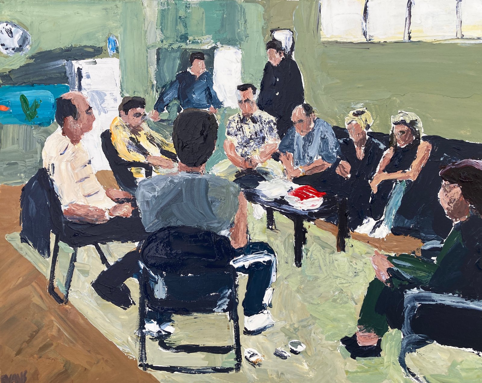 Sam Evans Art — Christopher’s intervention original painting