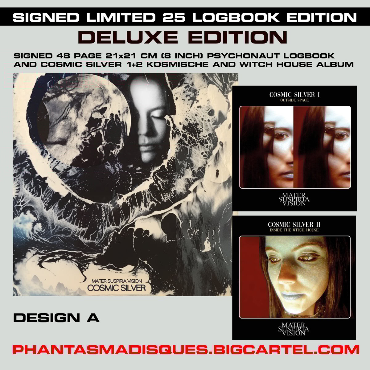 Signed Deluxe Edition w/ Book + 2-CDR Mater Suspiria Vision - Cosmic Silver 1+2, Design A ...