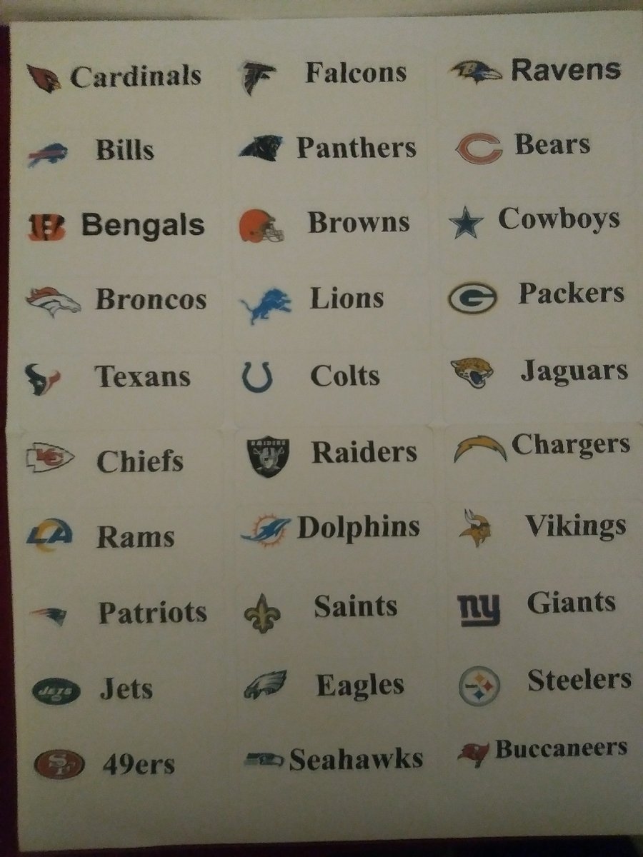 League sets of labels ONLY | Bama Sports Cards