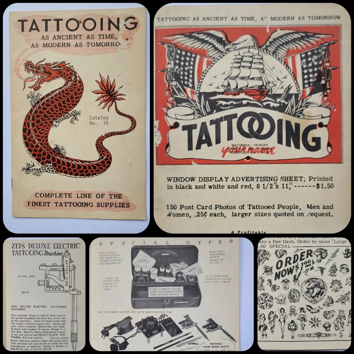 paintedtrunk.net — original antique milton zeis rockford tattoo ink ...