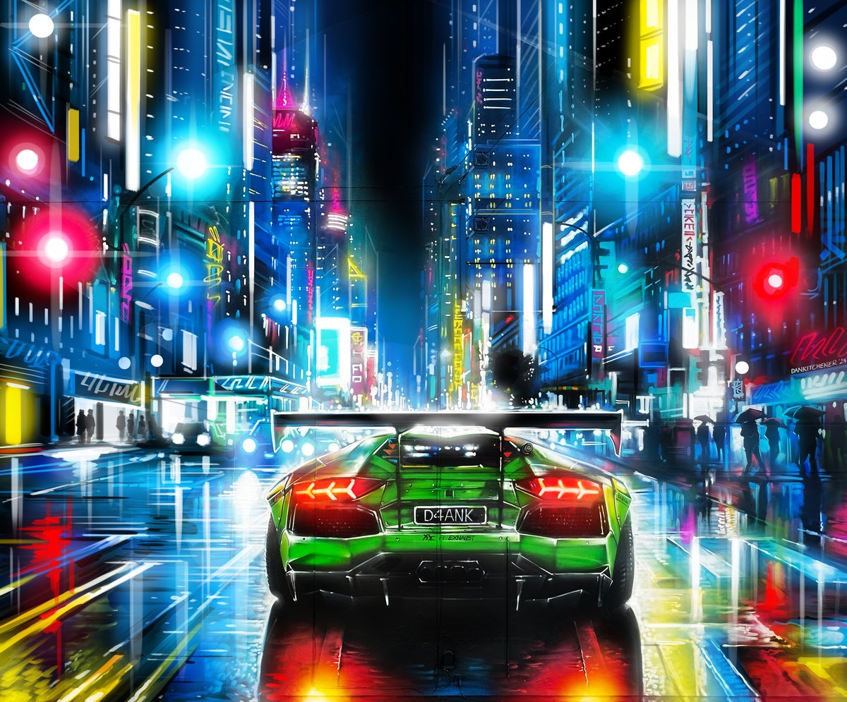 Dan Kitchener — ‘Night Racer’- limited edition print