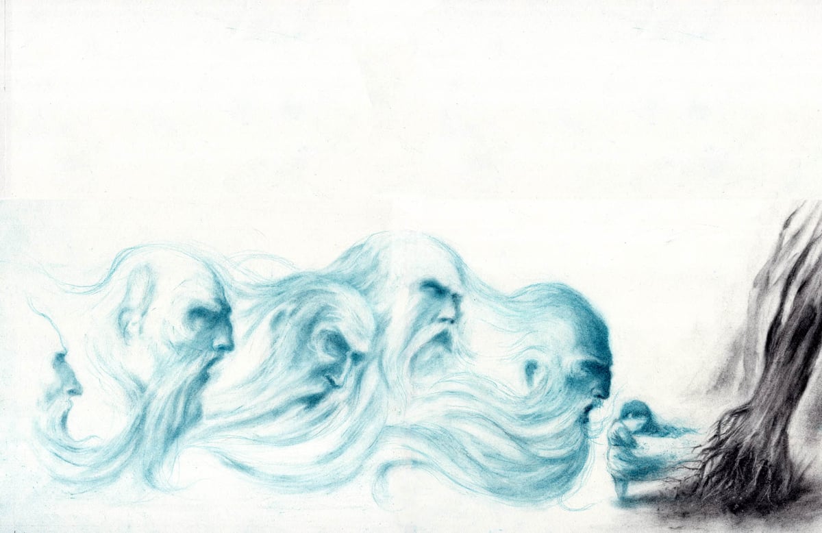 Wind - original drawing | tlacuiloa