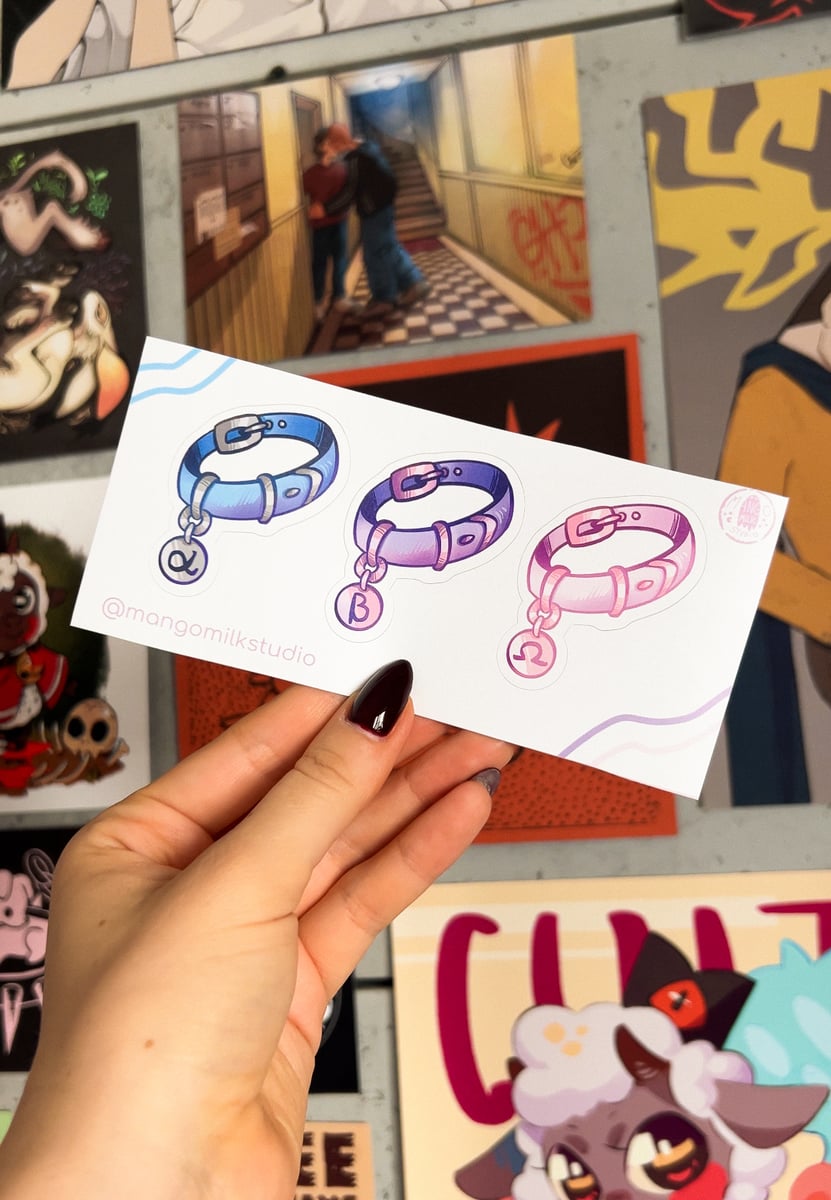 Omegaverse Collars - Mini Sticker Set | Omegaverse | mangomilkstudio