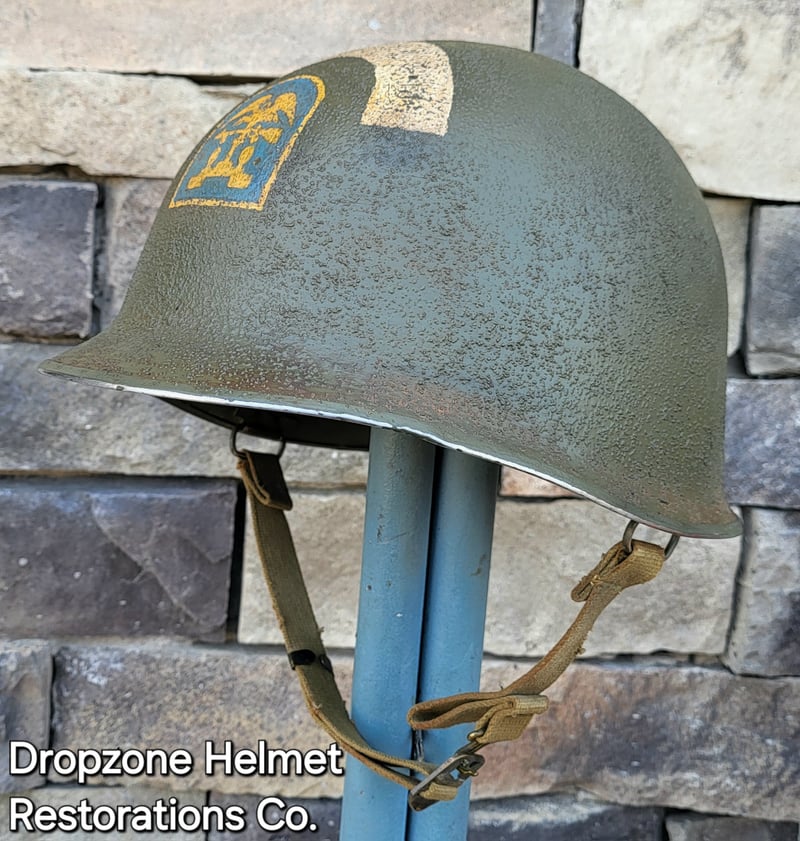 WWII M1 Display Helmets | Dropzone Helmet Restorations Co.