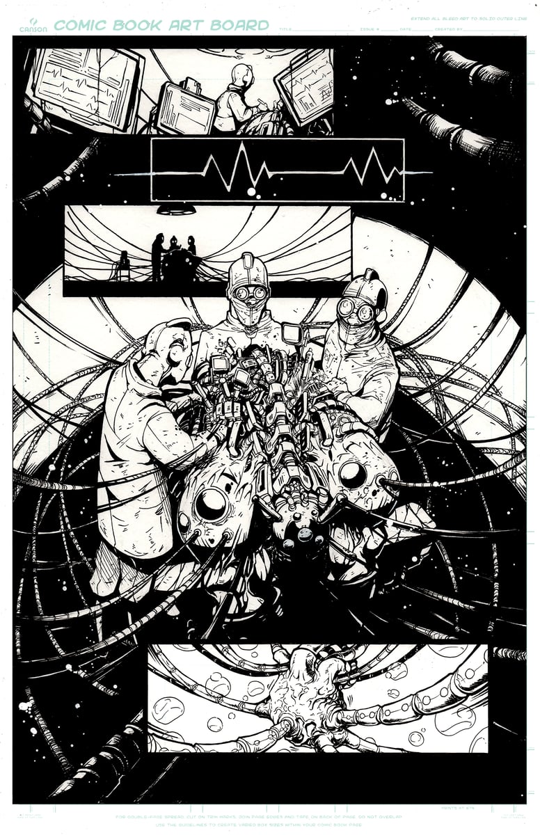 ORIGINAL PAGE RE-DRAW/RE-INK SIGNED | Atomic Studios