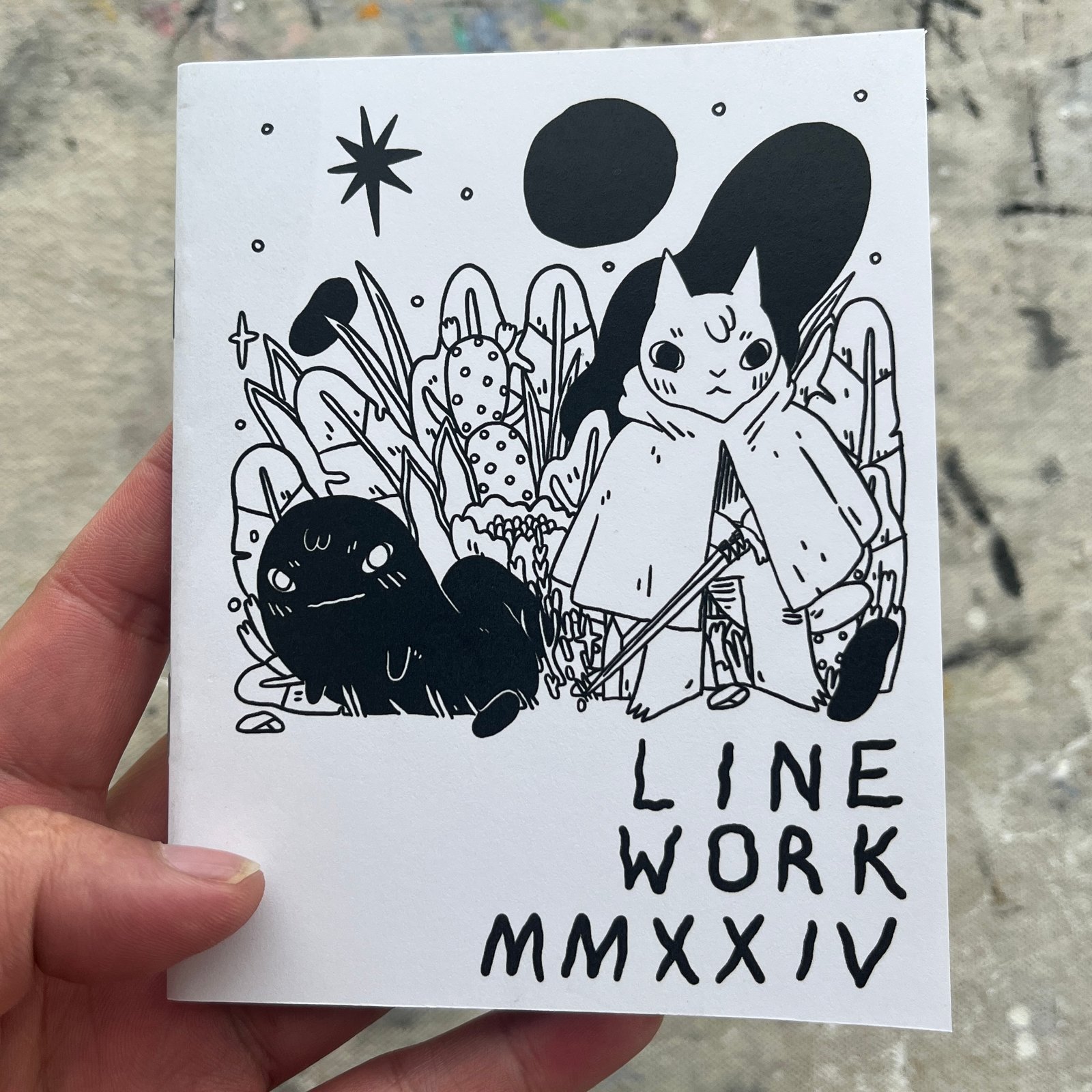 Line Work MMXXIV Drawing Zine / Deth P. Sun