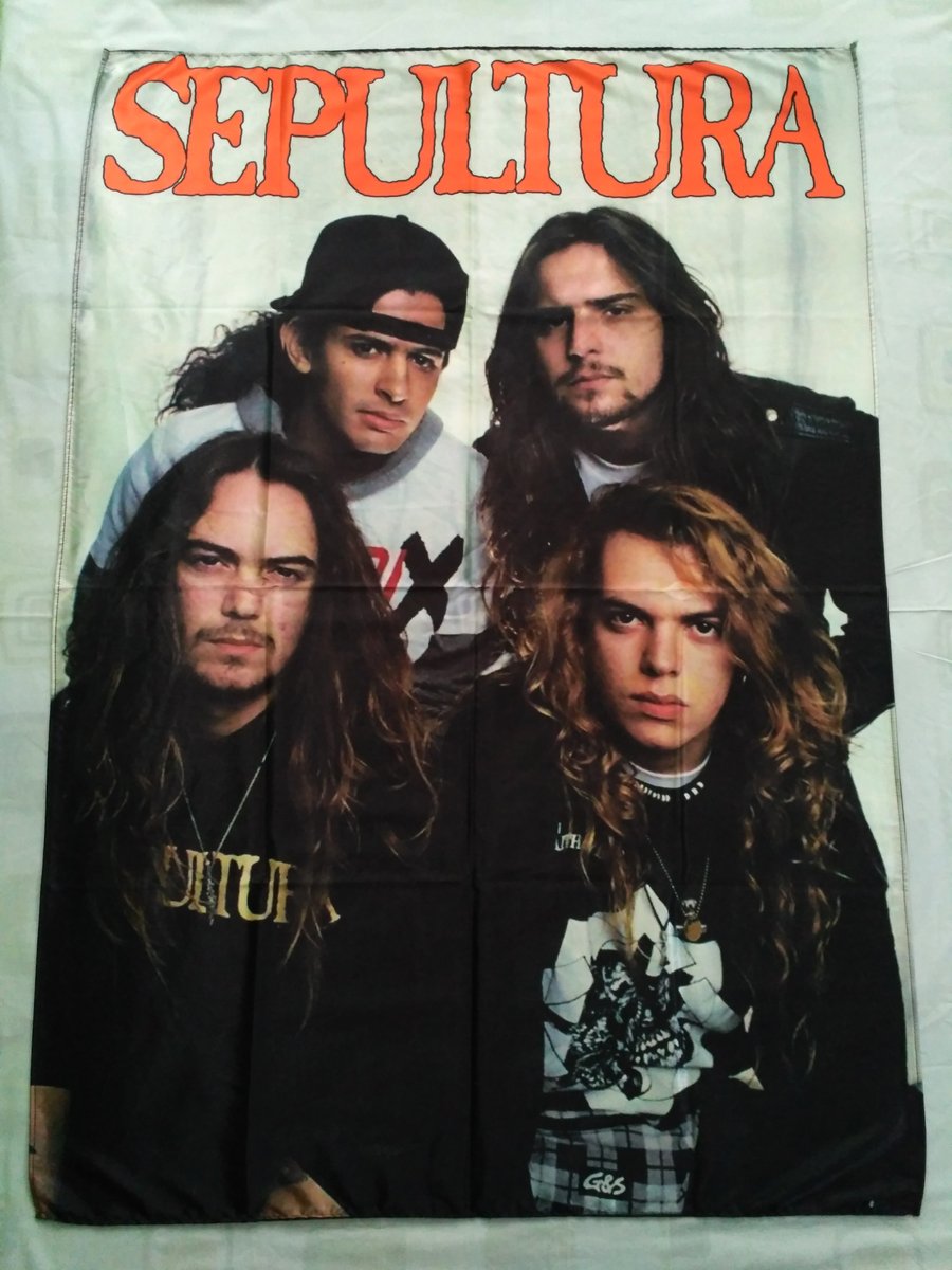 SEPULTURA - Band photo Flag (cloth poster Banner tapestry) Thrash metal ...