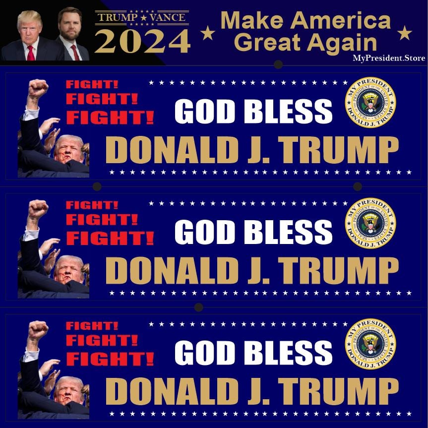 Fight! Stickers, Cling, Magnets | My President