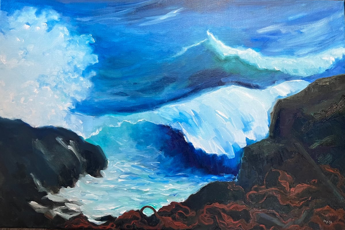 The Edge of the Sea | Moisepaintings