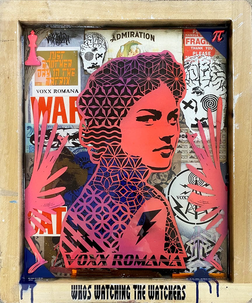 “War Cat” Mixed media and resin | Voxx Romana