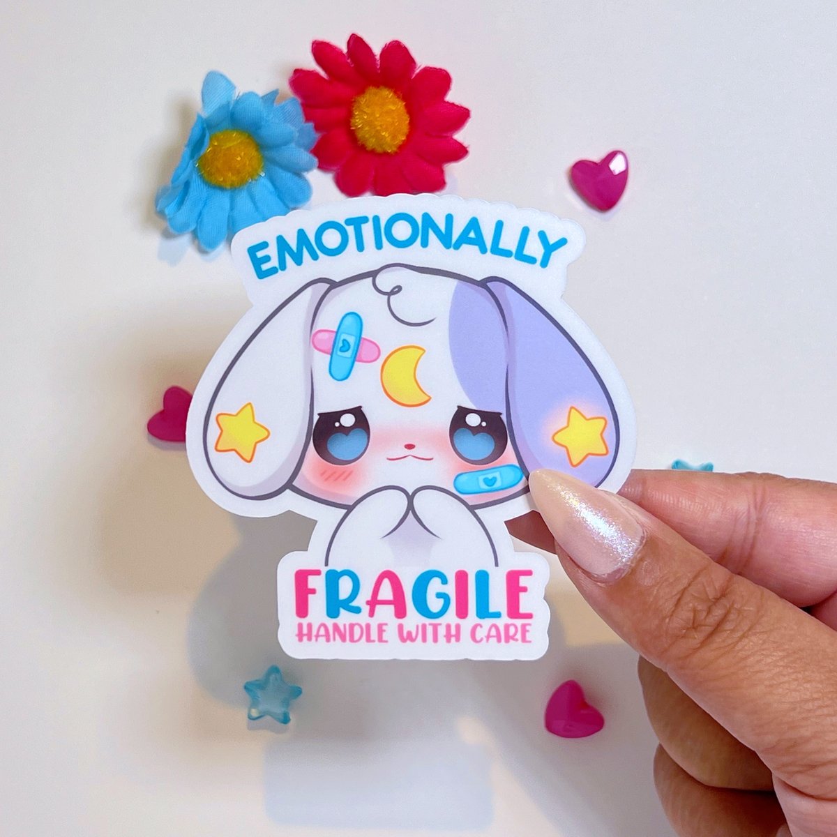 Emotionally Fragile Sticker | MaeMunchiesCo