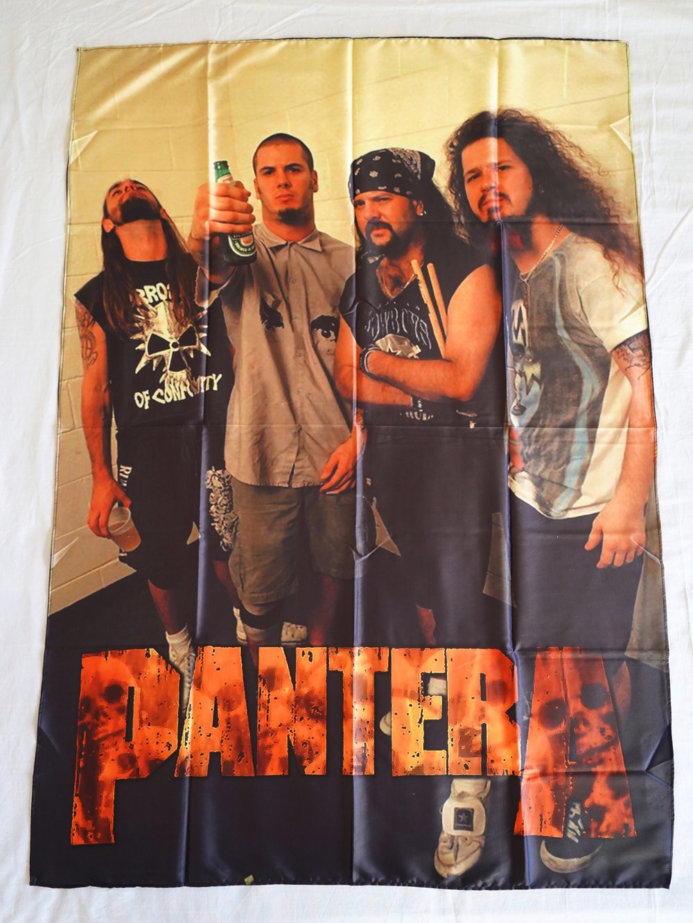 PANTERA - Band photo Flag (cloth poster Banner tapestry) Groove metal ...