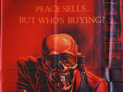 MEGADETH - Peace Sells Flag 3' x 3' (cloth poster Banner tapestry ...