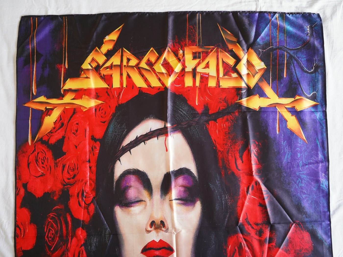 SARCOFAGO - The laws of scourge Flag (cloth poster Banner tapestry ...