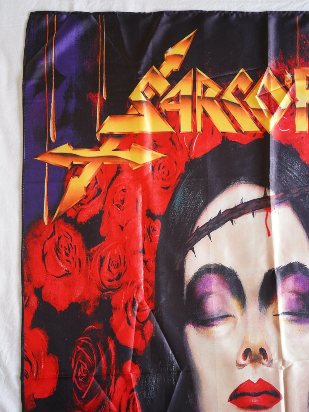 SARCOFAGO - The laws of scourge Flag (cloth poster Banner tapestry ...