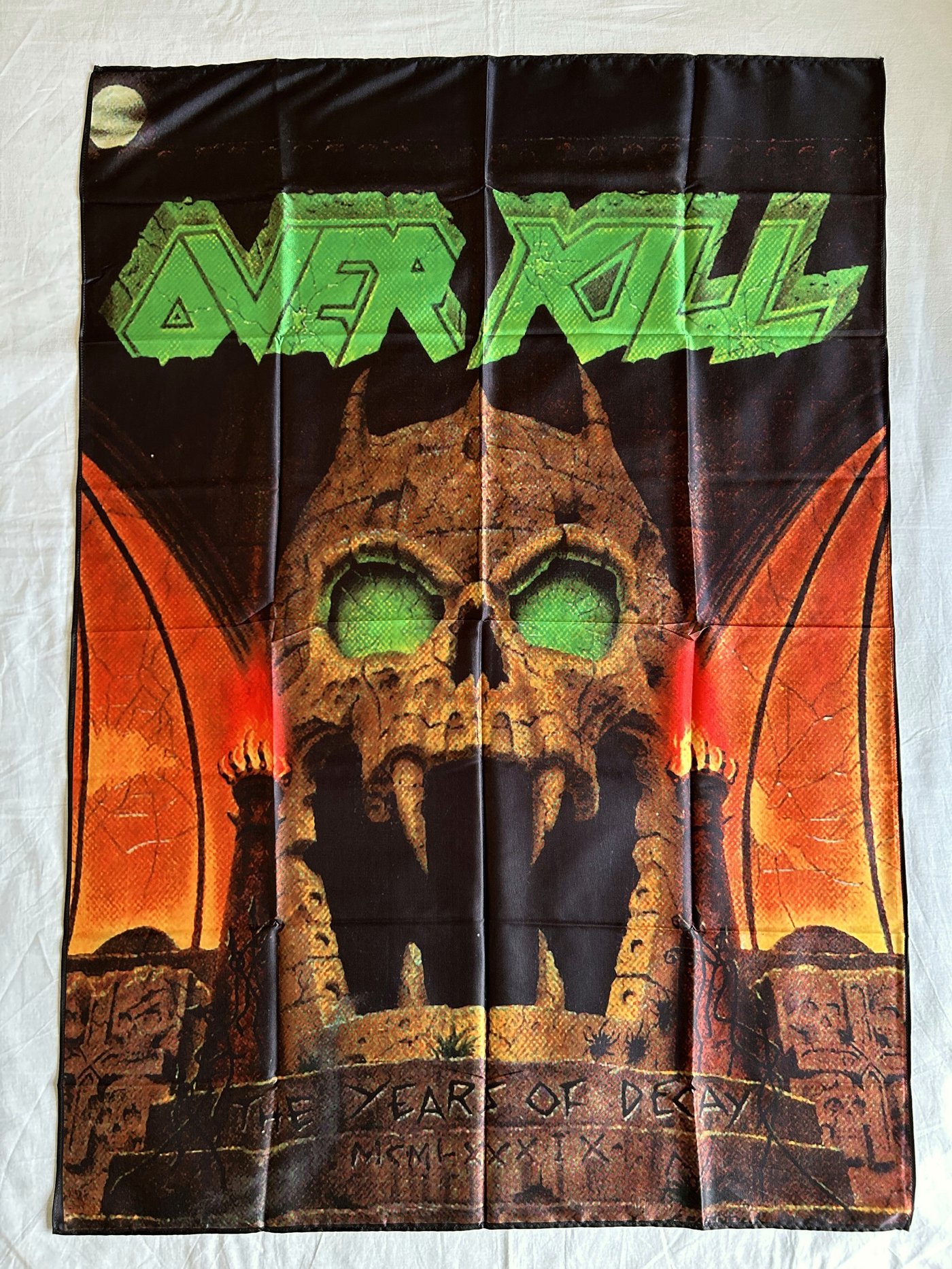 OVERKILL - The years of decay Flag (cloth poster Banner tapestry) Old ...