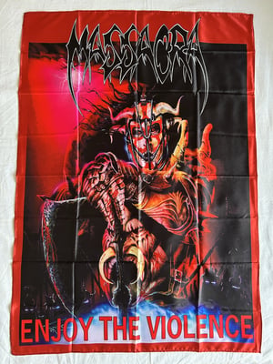 MASSACRA - Enjoy the violence Flag (cloth poster Banner tapestry) Old ...