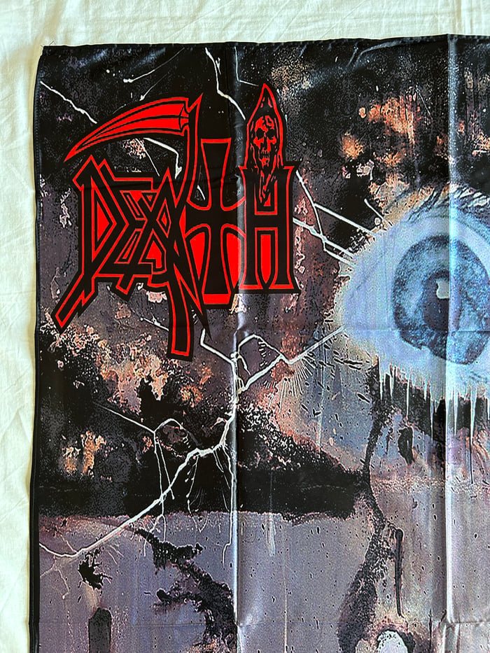 DEATH - Symbolic Flag (cloth poster Banner tapestry) Old school Death ...