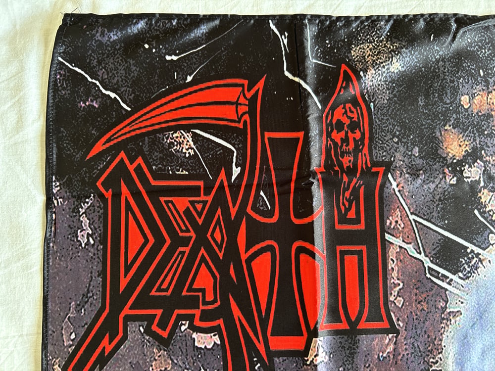 DEATH - Symbolic Flag (cloth poster Banner tapestry) Old school Death ...