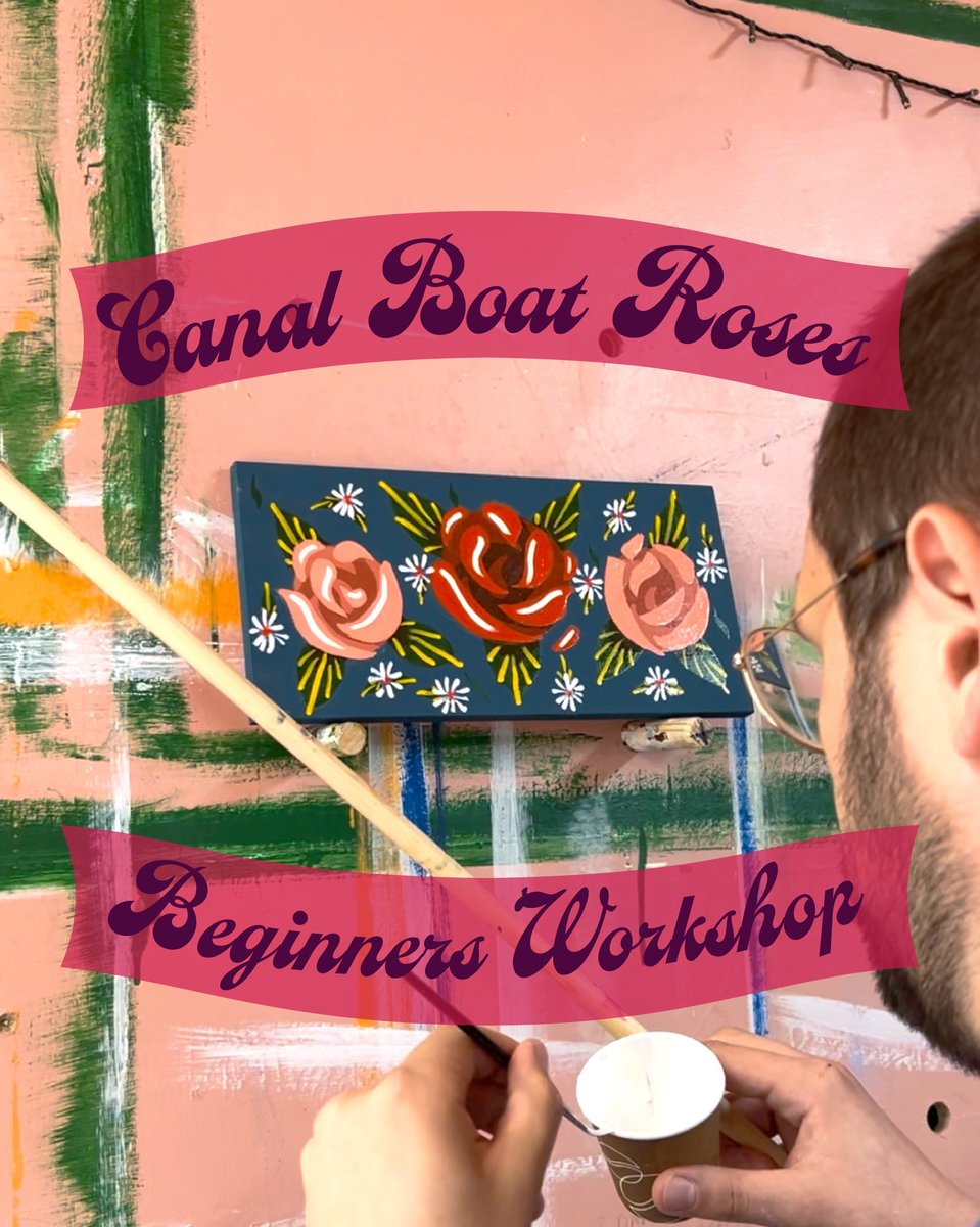 Canal Boat Roses Workshop | Bungo Sign Co.