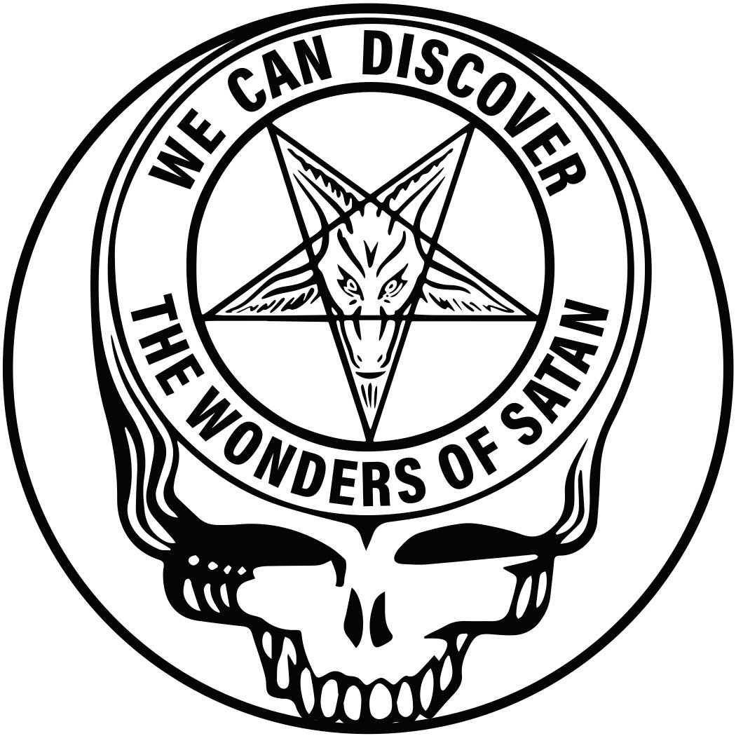 Satanic Steal Your Face Sticker | Carve Slayer