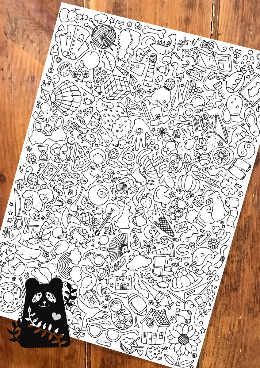All The Things Colouring Sheet | Paper Panda UK