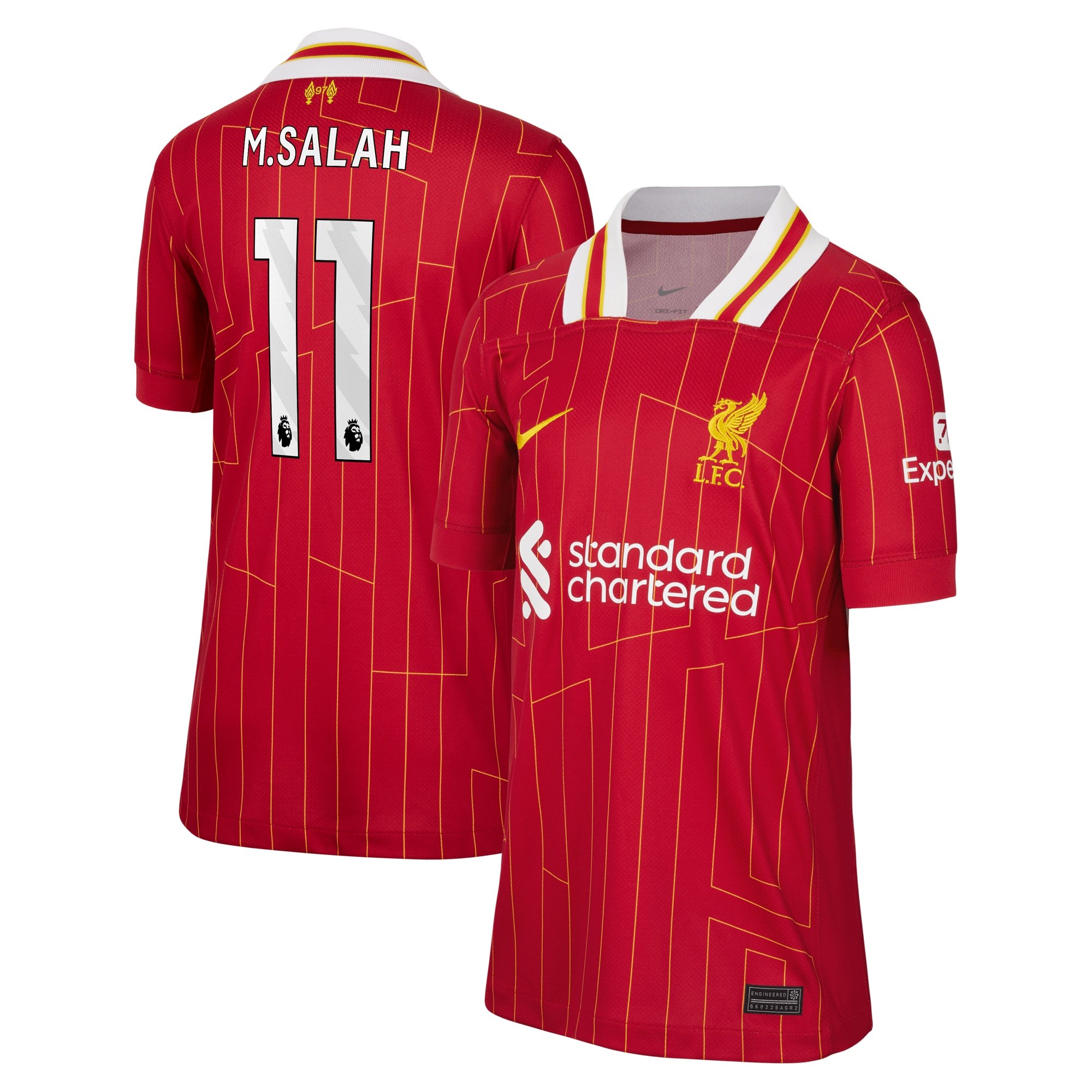 Liverpool Home 2024/25 M.Salah 11 Shirt | The Kitstore UK, Football ...