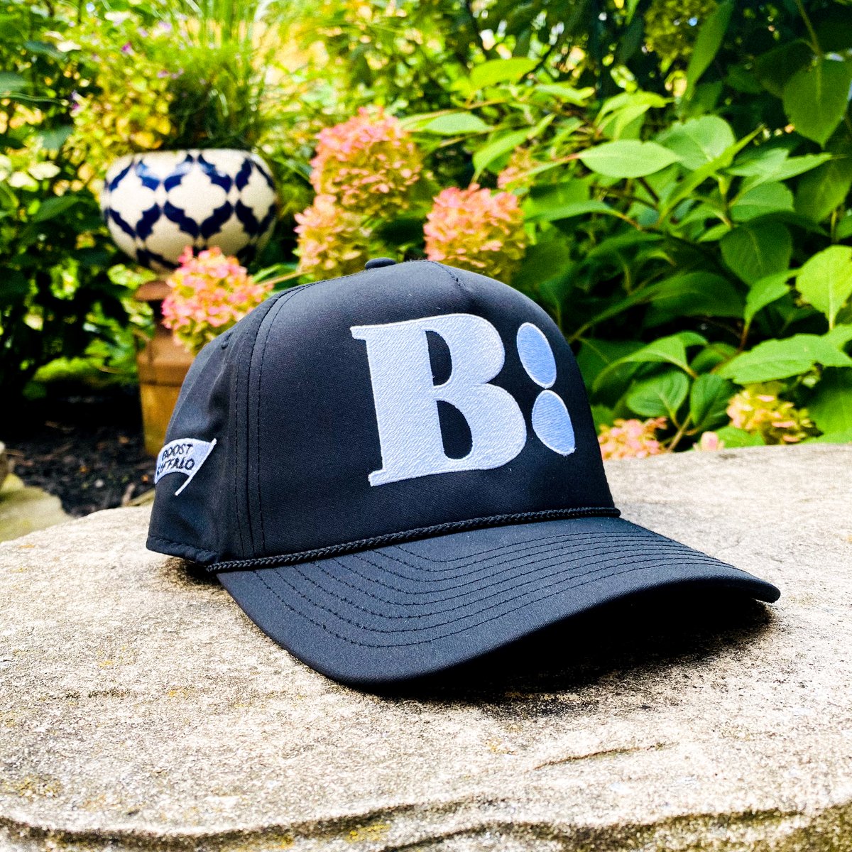 'Boost Buffalo' Rope Hat - B&W Variant | leftern