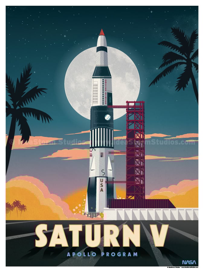 IdeaStorm Studio Store — Saturn V Poster