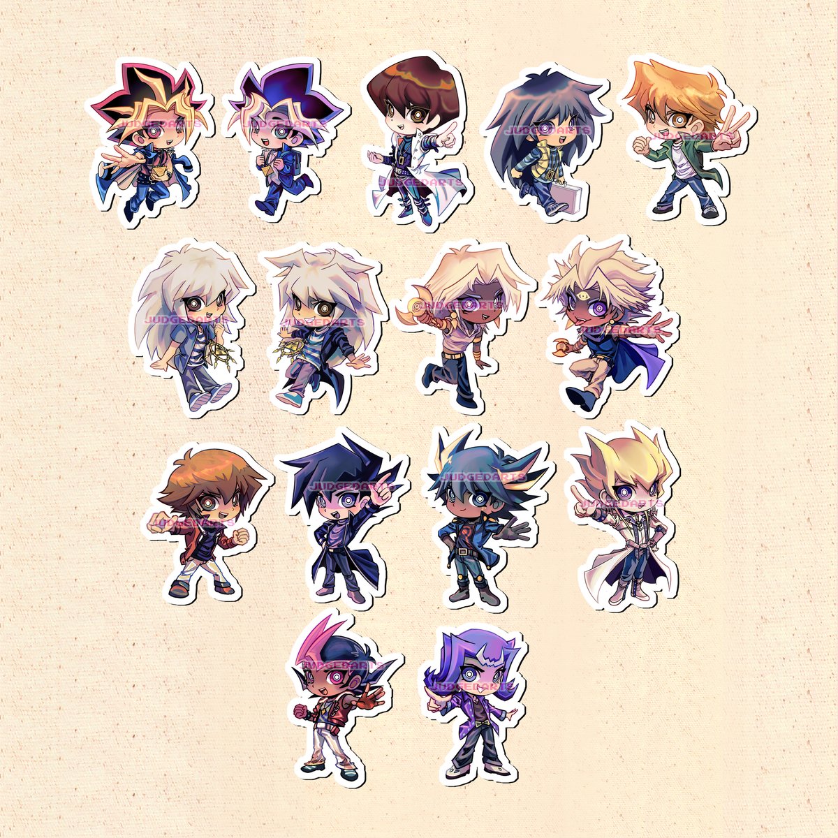 YGO Chibi Stickers | judgedarts