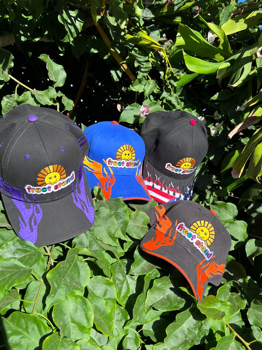 *PRE-ORDER* Froot Stand Embroidered Flame Hats | froot-stand