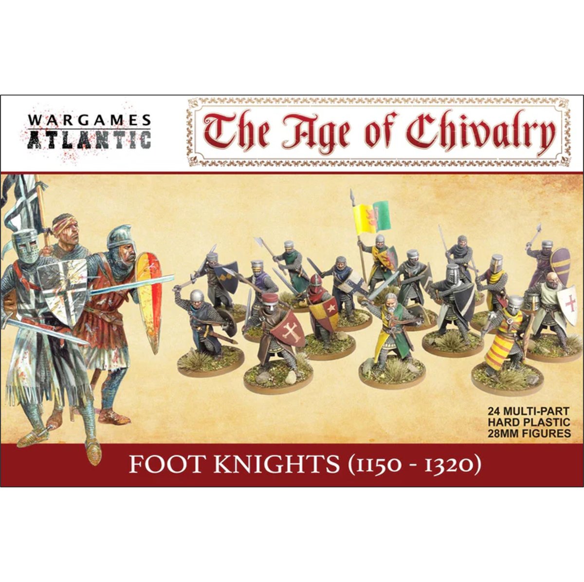 Foot Knights (1150-1320) (WAAAC001) | Modelling For Advantage