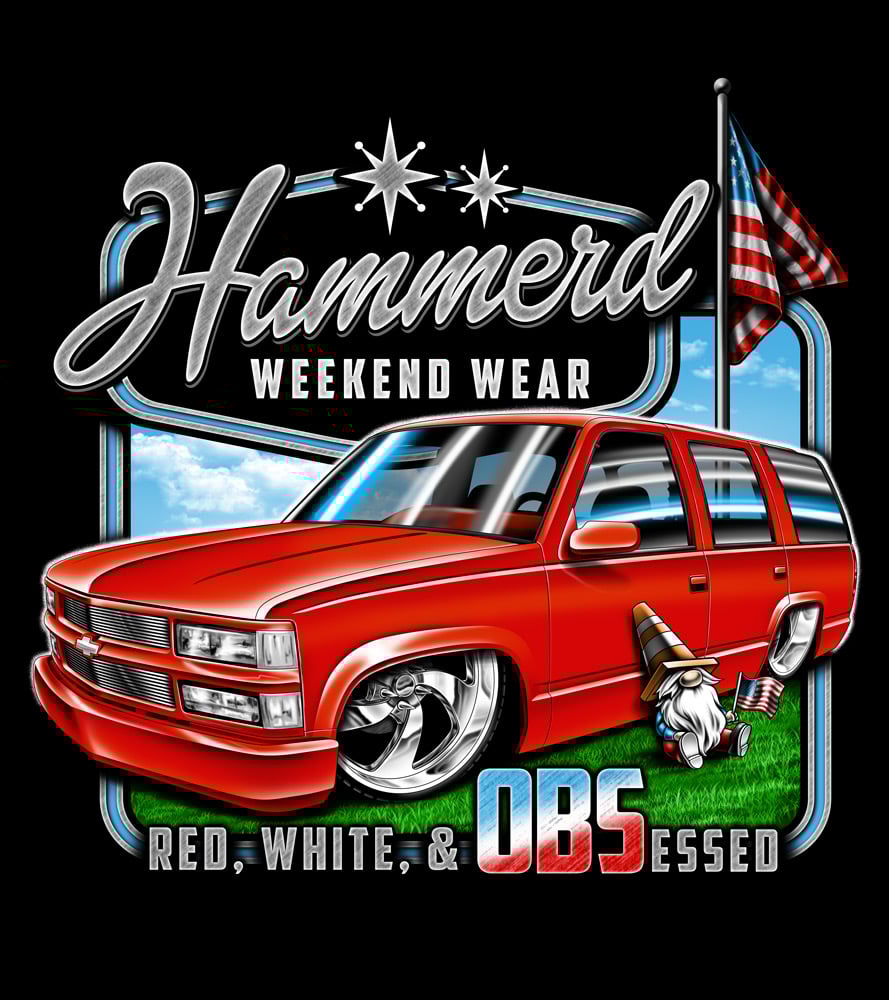 Red, White, & OBSessed Sticker Pack | HammerD Weekend Wear