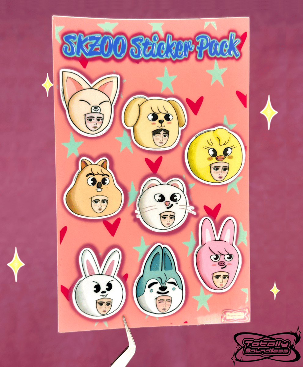 SKZoo Sticker Sheets | Totally Boundless