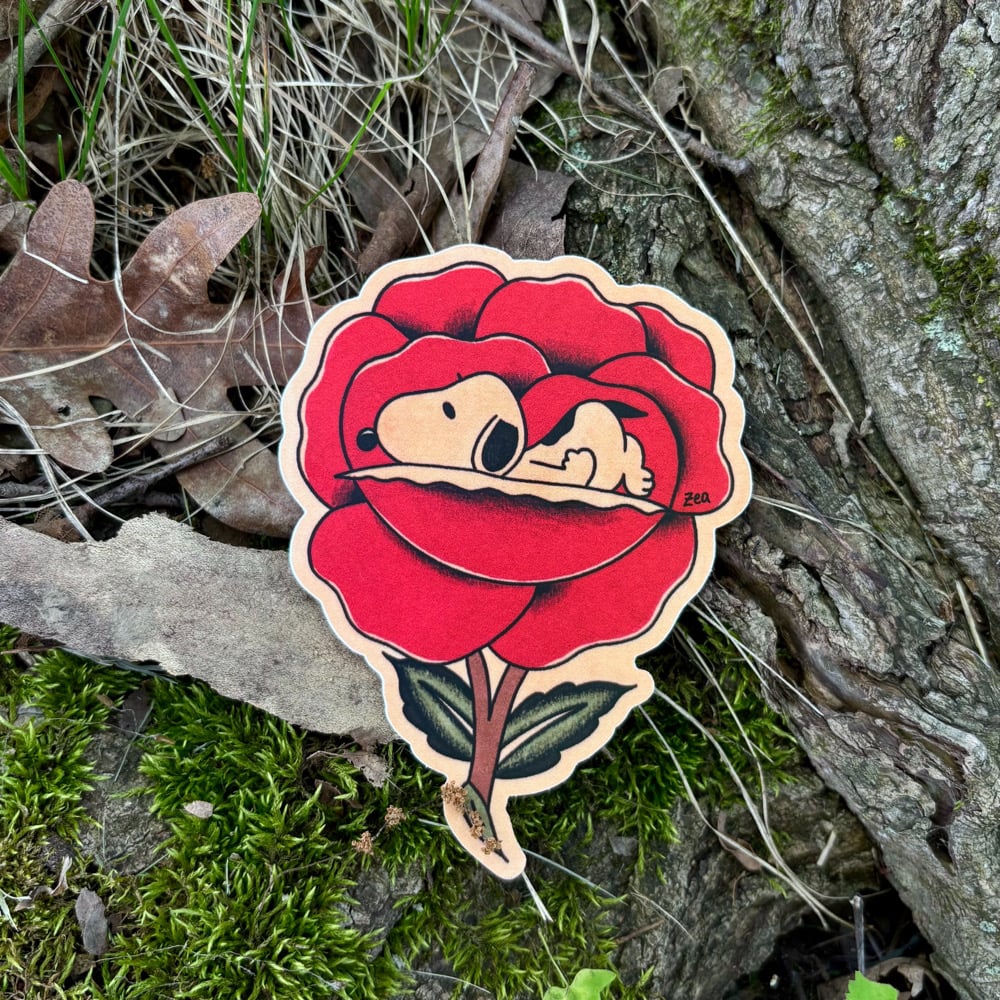 “Rose” Sticker | Art by Zea Jadyn