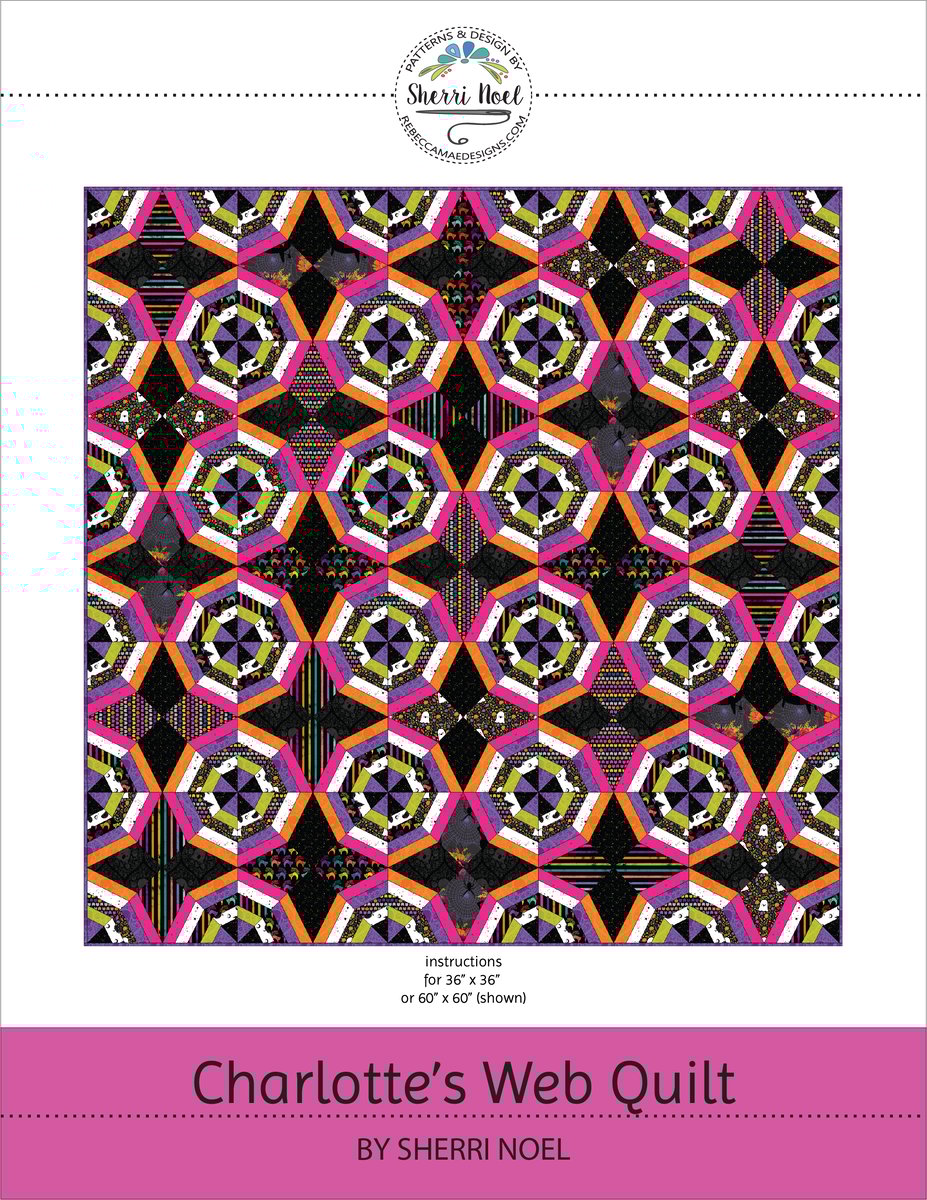 Charlotte's Web ~ Spider Web Quilt Pattern | Patterns by Rebecca Mae ...