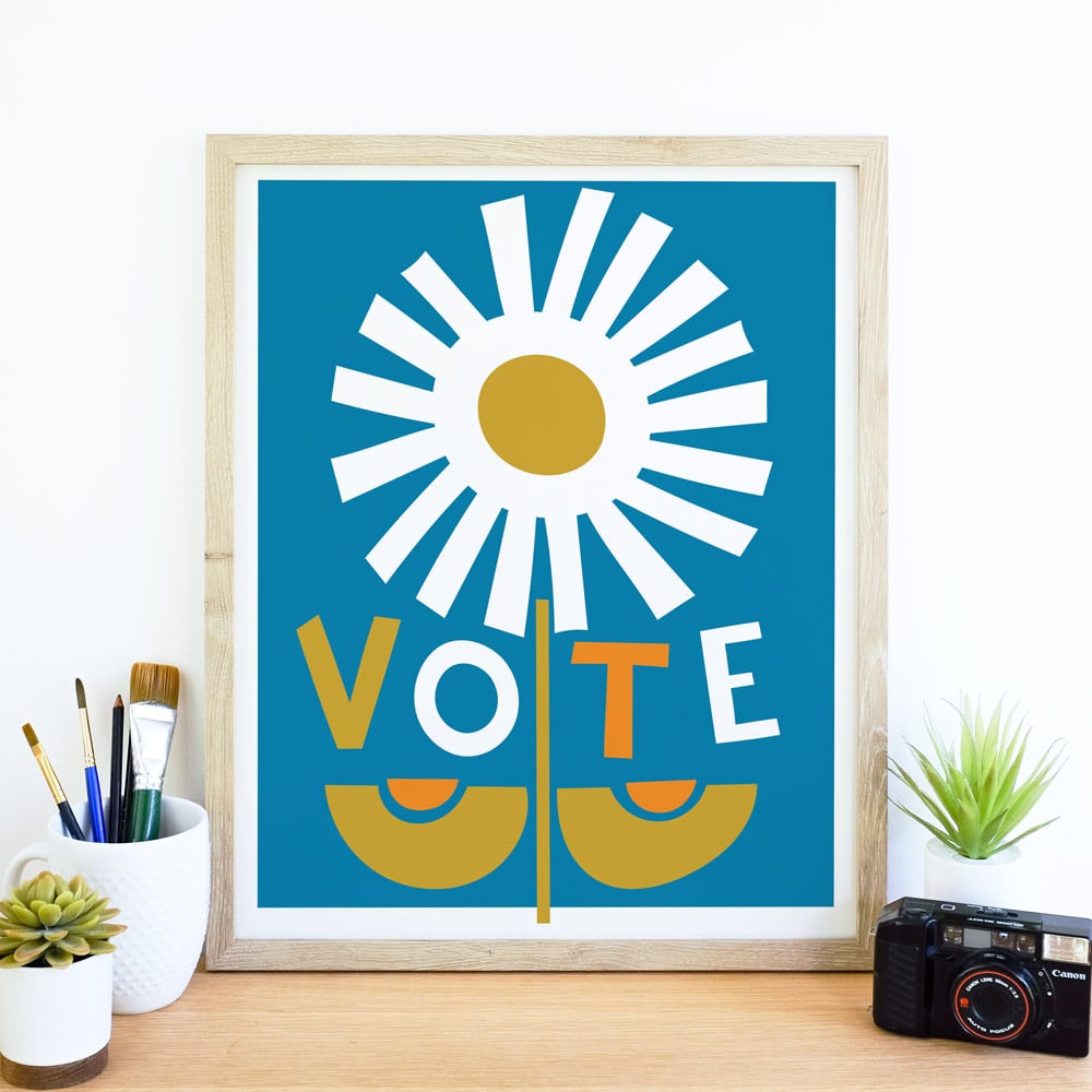 Vote Poster Art Print | strawberryluna