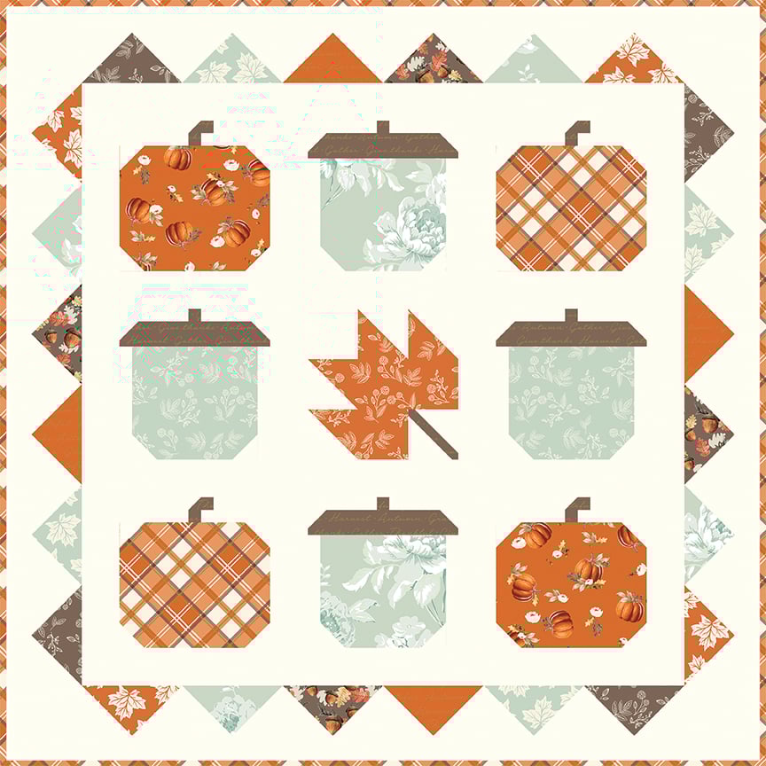 HELLO AUTUMN Quilt Pattern 30" x 30" by Primrose Cottage Quilts | The ...