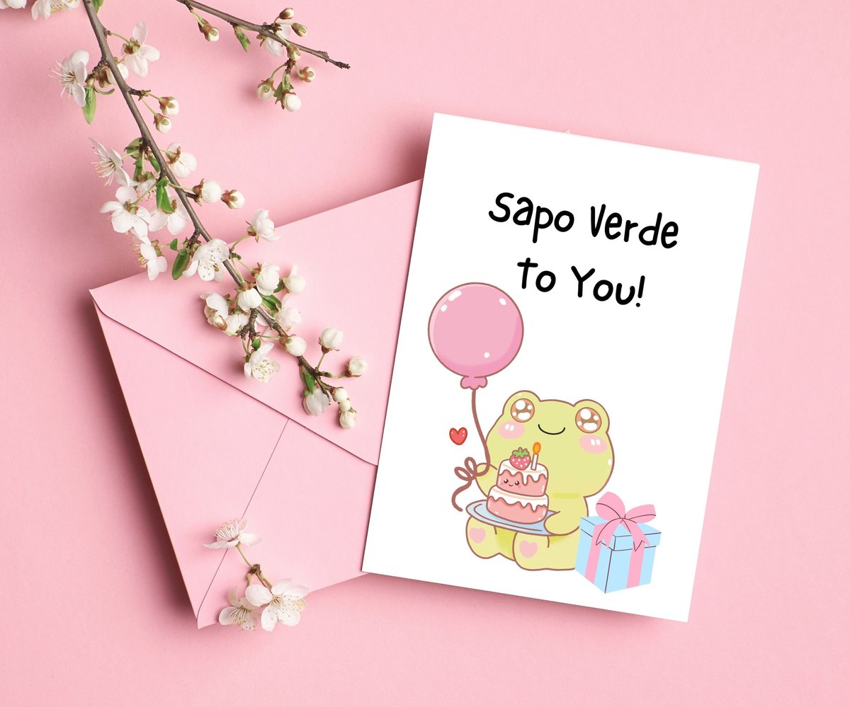 "Sapo Verde To You" Birthday Card | BunnyCat Studio
