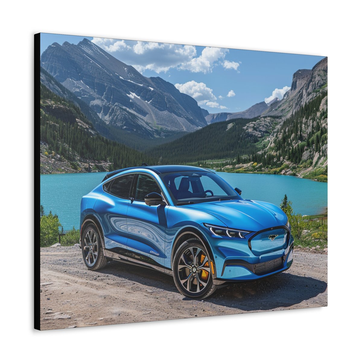 2022 Ford Mustan Mach-E Canvas | Motor City Canvas