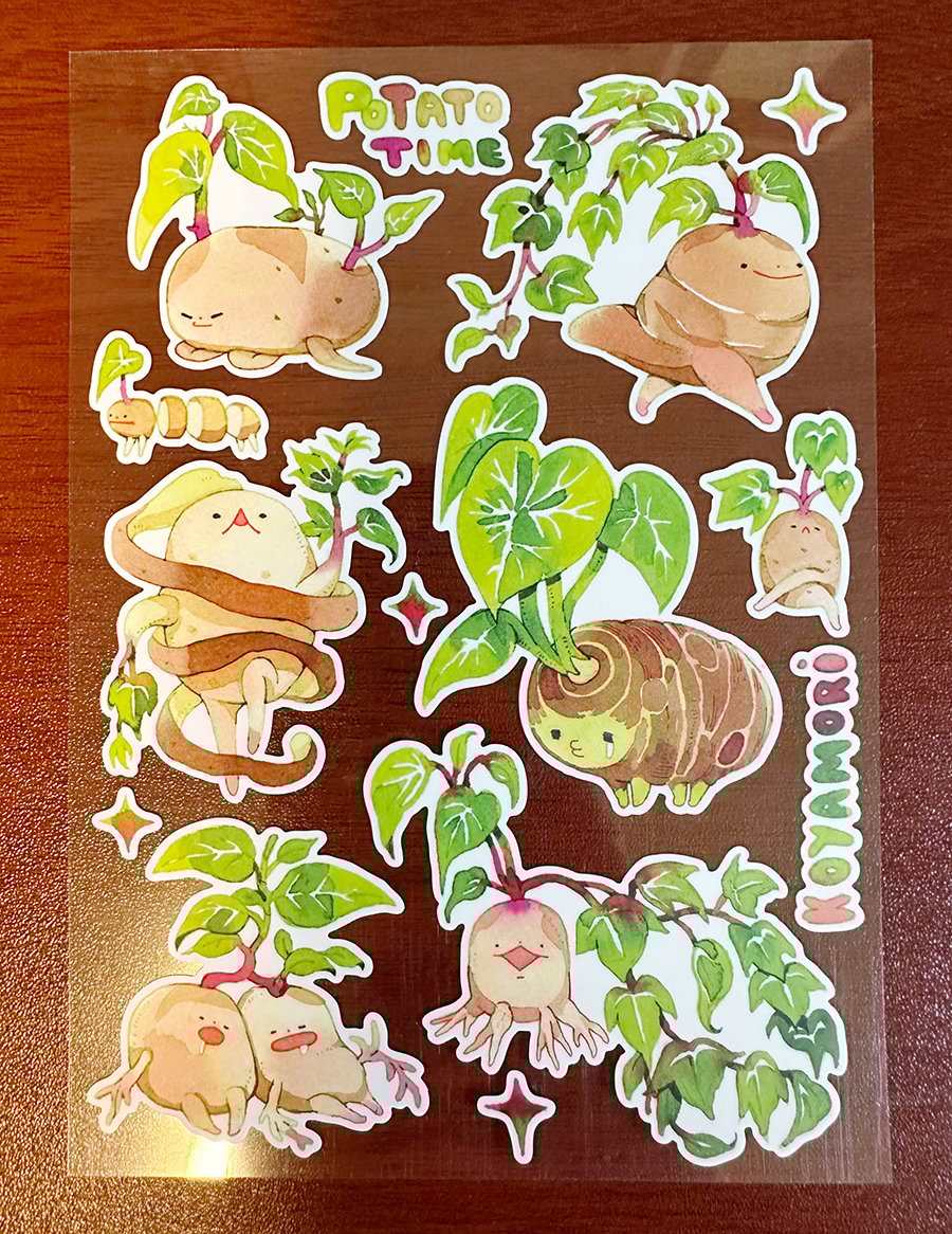 Potato & Taro Sticker Sheet | koyamori